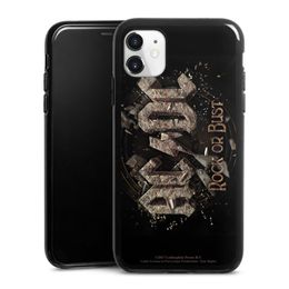 DeinDesign iPhone 11 Handy Silikon H&uuml;lle Case schwarz Handyh&uuml;lle Official Licensed Product Rock Or Bust Acdc