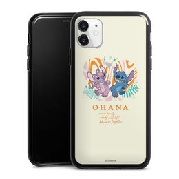 DeinDesign iPhone 11 Handy Silikon H&uuml;lle Case schwarz Handyh&uuml;lle Official Licensed Product Lilo & Stitch Disney