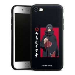 DeinDesign iPhone SE (2020) Handy Premium Silikon H&uuml;lle Handyh&uuml;lle schwarz Case Itachi Uchiha Official Licensed Product Naruto Shippuden Silikon Premium Case
