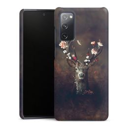 DeinDesign Galaxy S20 FE Handy Premium Case Smartphone Handyh&uuml;lle Schutzh&uuml;lle matt Rehe Reindeer Flowers Premium Case