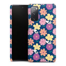 DeinDesign Galaxy S20 FE 5G Handy Premium Case Smartphone Handyh&uuml;lle Schutzh&uuml;lle matt Flowers Muster Snoopy Premium Case
