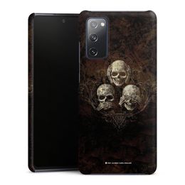 DeinDesign Galaxy S20 FE 5G Handy Premium Case Smartphone Handyh&uuml;lle Schutzh&uuml;lle matt Gothic Skulls Art Premium Case