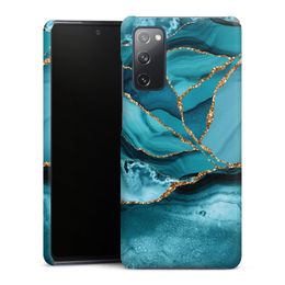 DeinDesign Galaxy S20 FE Handy Premium Case Smartphone Handyh&uuml;lle Schutzh&uuml;lle matt Glitzer Marble Gemstone Premium Case