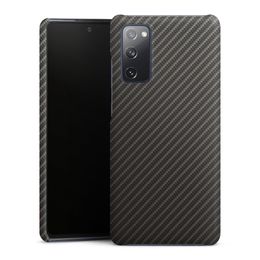 DeinDesign Galaxy S20 FE 5G Handy Premium Case Smartphone Handyh&uuml;lle Schutzh&uuml;lle matt Carbon Muster Metallic Look Premium Case
