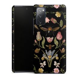 DeinDesign Galaxy S20 FE Handy Premium Case Smartphone Handyh&uuml;lle Schutzh&uuml;lle matt Bee Blossom Flower Wreath Premium Case