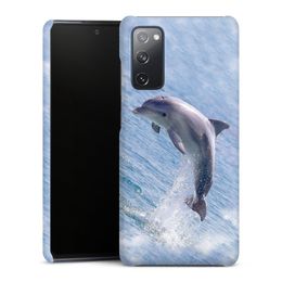 DeinDesign Galaxy S20 FE Handy Premium Case Smartphone Handyh&uuml;lle Schutzh&uuml;lle matt Dolphin Wale Ocean Premium Case