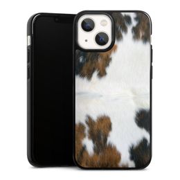 DeinDesign iPhone 13 Mini Handy Silikon H&uuml;lle Case schwarz Handyh&uuml;lle Cow Fur Cow Skin