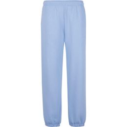 Jogginghose Urban Classics "Urban Classics Fluffy Sweatpants", Herren, Gr. 4XL, US-Gr&ouml;&szlig;en, powderblau, 70% Baumwolle, 30% Polyester, unifarben, loose fit, Hosen Jogginghose
