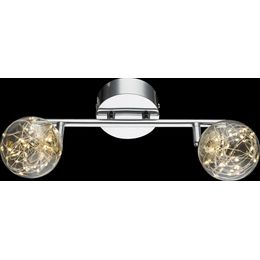 Globo XMAS Deckenleuchte LED Nickel-Matt, 2-flammig