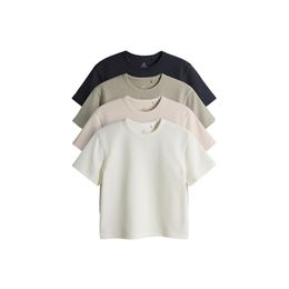 The Set T-Shirt Jungen Gr&ouml;&szlig;e 104 taupe / rosa / schwarz / wei&szlig;