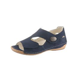 Waldl&auml;ufer Sandale WALDL&Auml;UFER, Damen, Gr. 5,5, blau (nachtblau), Nubukleder, Schuhe Sandale
