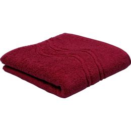 Handtuch Ross "Cashmere feeling", rot (vino), B:50cm L:100cm, Frottier, Baumwolle, Handt&uuml;cher, Handtuch, 100% Baumwolle, mit Wellen-Bord&uuml;re, gro&szlig;e Farbauswahl