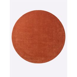 Teppich HEINE HOME Gr. 2, orange (terracotta), B:70cm H:15mm L:140cm, Wolle, Teppiche, Teppich
