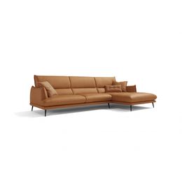 Ecksofa Egoitaliano "FUNNY, hochwertiges & aktuelles Design, bequeme R&uuml;ckenlehne, L-Form", bunt (brick), B:265cm H:90cm T:225cm, Sofas, Ecksofa, hochwertiger Sitzkomfort, L-Form