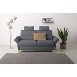 3-Sitzer Home Affaire "Westerland", grau (anthrazit), B:186cm H:90cm T:89cm, 100% Polyester, Sofas, 3-Sitzer, Federkern-Polsterung. wahlweise mit Armlehnfunktion