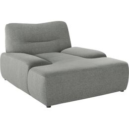 Loveseat DOMO collection "Cesena Designsessel zum Kuscheln, komfortabel zum Relaxen", grau, B:122cm H:81cm T:151cm, Sessel, Loveseat, bequem und stylish, frei im Raum stellbar