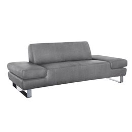 2-Sitzer W.Schillig "taboo Designsofa mit hohem Sitzkomfort", grau (steel s22), B:202cm H:76cm T:91cm, Flachgewebe S22 (100% Polyester);Stoff S37 (100% Polyester): Luxus-Microfaser in Lederoptik;Longlife Xtra-Leder Z59: Glattleder mit modischer Pr&auml;gung. Hautst&auml;rke 0, 9 - 1, 1 mm;Longlife Xtra-Leder Z69: Das feinnarbige, gedeckte Softleder Z69 besticht durch seine au&szlig;ergew&ouml;hnliche Weichheit im tren