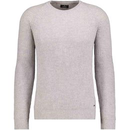 Rundhalspullover Ragman, Herren, Gr. 52, grau, 011, Strick, 90% Wolle 10% Baumwolle, Rundhals, Pullover Rundhalspullover