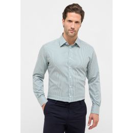 Langarmhemd Eterna "MODERN FIT", Herren, Gr. 46, Normalgr&ouml;&szlig;en, smaragd, Twill, 100% Baumwolle, tailliert, Manschette, Hemden Langarmhemd, NON IRON (b&uuml;gelfrei)