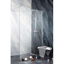 Walk-in-Dusche Sanotechnik "Freedom II", grau (chromfarben), H:195cm, Duschw&auml;nde, Walk-in-Dusche