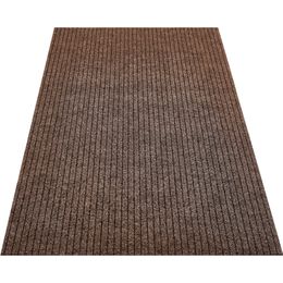 L&auml;ufer ANDIAMO "Marlo, Made in Belgium", beige, B:100cm H:7mm L:300cm, Obermaterial: 100% Polypropylen, Teppiche, L&auml;ufer, Schmutzfangl&auml;ufer, gestreift, robust, In- und Outdoor geeignet