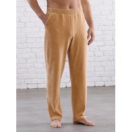 Dehnbund-Hose feel good, Herren, Gr. 24/25, Unterbauchgr&ouml;&szlig;en, braun (camel), 70% Baumwolle, 25% Polyester, 5% Elasthan, unifarben, Hosen Dehnbund-Hose