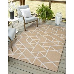 Teppich "Miller, LAGERR&Auml;UMUNG", beige, B:200cm H:8mm L:300cm, Polypropylen, MyFlair M&Ouml;BEL & ACCESSOIRES, Teppiche, Teppich, Wendeteppich, modernes Design, Outdoor geeignet, Balkon, Terrasse