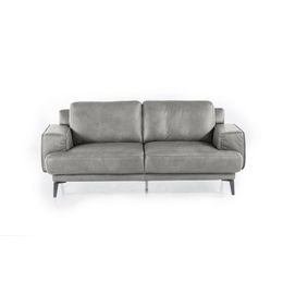 2-Sitzer W.Schillig, grau (light grau), B:193cm T:94cm, Sofas, 2-Sitzer