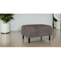 Polsterhocker Home Affaire "Glandine", braun, B:70cm H:44cm T:50cm, 100% Polyester, Hocker, Polsterhocker