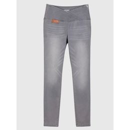 Bequeme Jeans Casual Looks, Damen, Gr. 215, Extrakurzgr&ouml;&szlig;en, blau (light grau, denim), 81% Baumwolle, 17% Polyester, 2% Elasthan, unifarben, lang, Jeans Bequeme Jeans