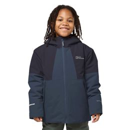 Funktionsjacke Jack Wolfskin "TERRAVIEW 2L JKT M", Kinder, Gr. 164, blau (midnight sky), Obermaterial: 100% Polyester. Futter: 100% Polyester. Wattierung: 100% Polyester, Jacken Funktionsjacke, f&uuml;r vielseitige Eins&auml;tze, mit fest verbundener Kapuze, atmungsaktiv