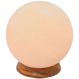 Himalaya Salt Dreams Salzkristall-Tischlampe "Planet", wei&szlig;, H: 18,8cm, 1 Stk., Leuchten, Handgefertigt aus Salzkristall - jeder Stein ein Unikat, ca.3 kg, Salzkristall-Tischlampe