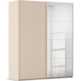 Schwebet&uuml;renschrank Rauch "Kleiderschrank Schrank Garderobe Schlafzimmerschrank SCALE-FYRA", beige (champagner, griffleisten champagner), B:181cm H:223cm T:68cm, Holzwerkstoff, Schr&auml;nke, Schwebet&uuml;renschrank, edle viergeteilte T&uuml;ren mit Spiegel und vielen Farben MADE IN GERMANY