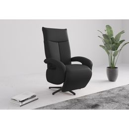 Sit & More TV-Sessel SIT & MORE "Amica, inkl. Kopfteilverstellung & Drehfunktion", schwarz, B:74cm H:112cm T:82cm, Sessel, TV-Sessel, wahlweise mit 2 Motoren, Akku und Aufstehhilfe