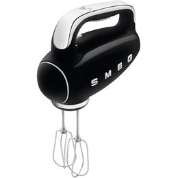 Smeg Handmixer "HMF01BLEU Schwarz", schwarz, B:21,9cm H:37,8cm T:22,1cm, Mixer, Handmixer