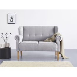 K&uuml;chensofa Home Affaire "Moro", grau, B:142cm H:99cm T:73cm, Microfaser in Antiklederoptik (100% Polyester), Sofas, K&uuml;chensofa, in verschiedenen Stoffen und Farben