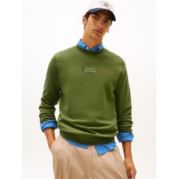 Sweatshirt Tommy Hilfiger "BRAND LOVE", Herren, Gr. S, mountain pine, Sweatware, Obermaterial: 100% Baumwolle, regular fit, Rundhals, Rippb&uuml;ndchen, Sweatshirts Sweatshirt, regular fit, Rundhals