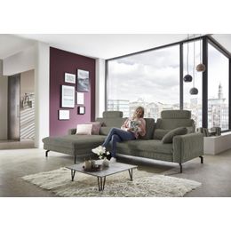 Ecksofa DIE PLANBAR "MP-IN20110 L-Form mit Kaltschaum-Polsterung", gr&uuml;n (forest), B:302cm H:87cm T:178cm, 100% Polyester, Sofas, Ecksofa, optional mit Funktionen erh&auml;ltlich