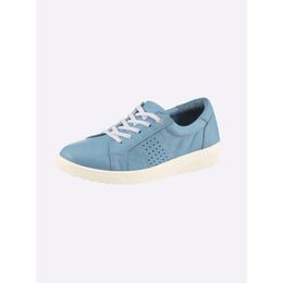 Sneaker Casual Looks, Damen, Gr. 36, hellblau, Glattleder, Schuhe Sneaker