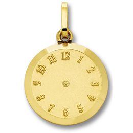 Kettenanh&auml;nger ONE ELEMENT "Geburtsuhr Anh&auml;nger aus 333 Gelbgold &Oslash; 12,5 mm", gold, Schmuckanh&auml;nger, Damen, Gelbgold 333, Kettenanh&auml;nger