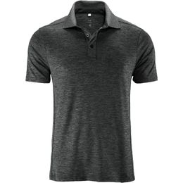 Poloshirt LPO "HEDLEY II NEW MEN", Herren, Gr. 5XL (62), grau (anthrazit), 94% Polyester; 6% Elasthan, Shirts Poloshirt, auch in Gro&szlig;en Gr&ouml;&szlig;en erh&auml;ltlich