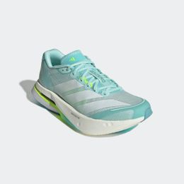 Laufschuh adidas Performance "ADIZERO BOSTON 13", Damen, Gr. 38, semi flash aqua, zero metallic, lucid lemon, Textil, Schuhe Laufschuh