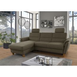Ecksofa Home Affaire "Palmera L-Form, B: 244 cm - OTTO. Verl&auml;ssliche Qualit&auml;t.", gr&uuml;n (oliv), B:244cm H:89cm T:163cm, 100% Polyester;Struktur (100% Polyester);Luxus-Microfaser in Lederoptik (100% Polyester), Sofas, Ecksofa, optional Bettfunktion & Bettkasten, Federkern