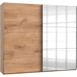 Schwebet&uuml;renschrank wimex "Level by fresh to go", braun (plankeneichefarben), B:250cm H:216cm T:65cm, Schr&auml;nke, Schwebet&uuml;renschrank