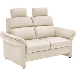 2-Sitzer DIE PLANBAR "PN-EM16031, mit Kopfst&uuml;tzen", beige (ecru), B:170cm H:119cm T:92cm, Sofas, 2-Sitzer, Echtleder mit Federkern
