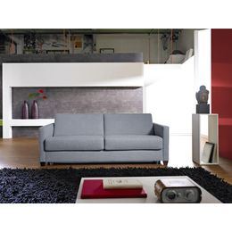 Schlafsofa Bali "Norwalk", grau (hellgrau), B:202cm H:83cm T:100cm, Sofas, Schlafsofa, in 140er und 160er Breite, 3 Varianten, auch mit Ergoflex-Lattenrost