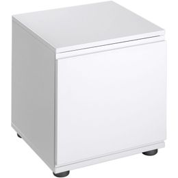 Schuhschrank HEINE HOME, wei&szlig;, B:40cm H:41,5cm T:38,5cm, Kunststoff, MDF, Schr&auml;nke, Schuhschrank
