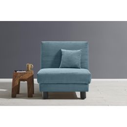 ell+ell Sessel ELL + ELL "Enny", blau (petrol), B:85cm H:85cm T:100cm, 92% Polyester 8% Nylon, Sessel, Sessel