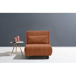 ell+ell Schlafsofa ELL + ELL "Minou", orange (terra), B:85cm, Sofas, Schlafsofa
