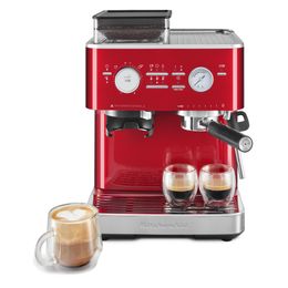 KitchenAid Espressomaschine "5KES6551EBK", liebesapfelrot, B:33,5cm H:39,5cm T:28,11cm, Kaffeemaschinen, Siebtr&auml;ger mit M&uuml;hle, Espressomaschine